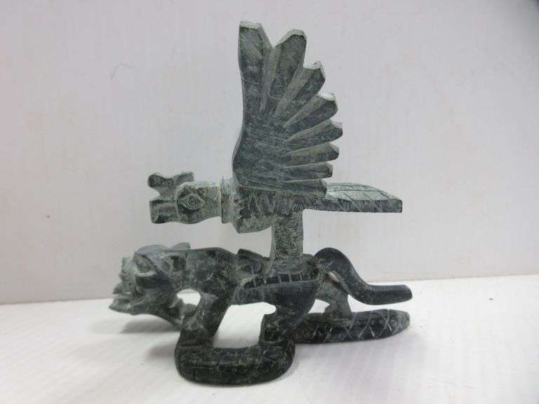 Peruvian Inca three stages of life stone statue, condor, puma and snake ...