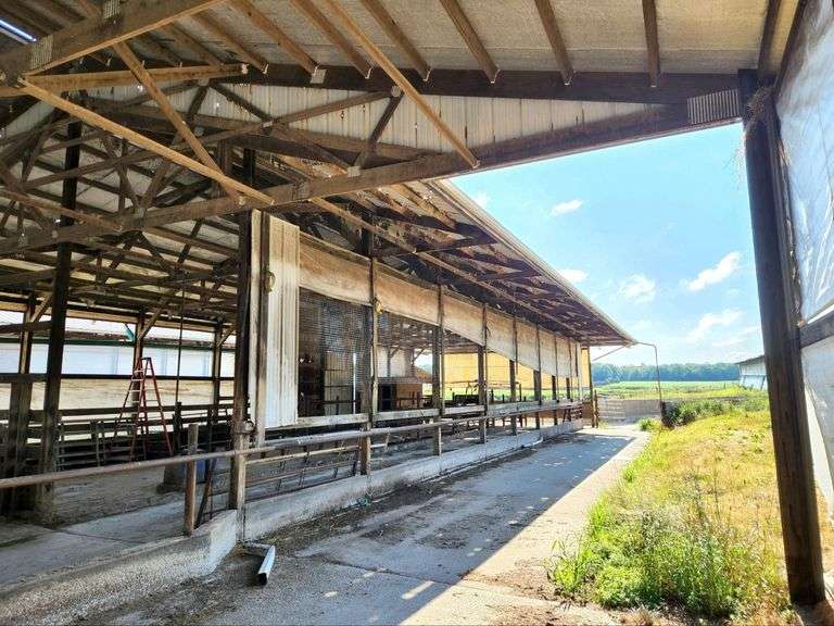 This item Selling ABSOLUTE! ~~~ Pole Barn, Two Barns Connected Together ...