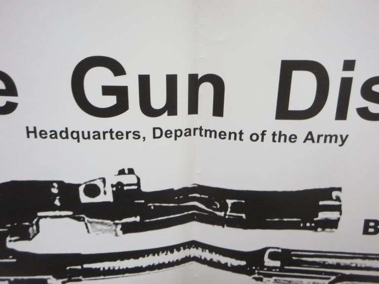 M240B Machine Gun Disassembly Poster, no holes or tears, 39"W x 29"H ...