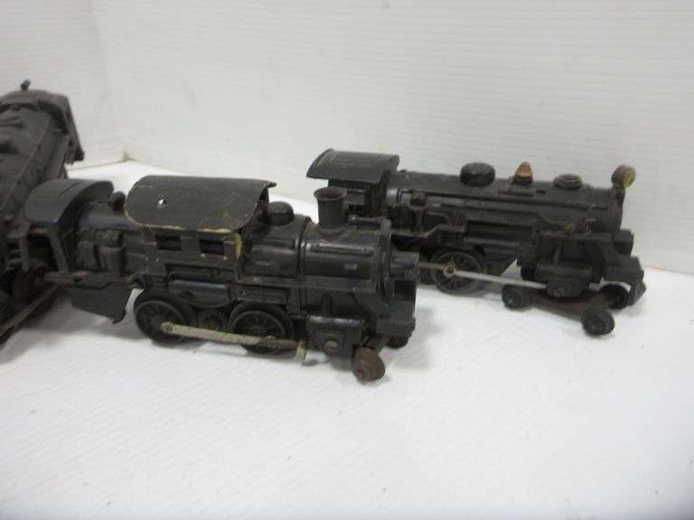 (5) Older o scale steam locomotive, top row modeler built, 6x6 front ...