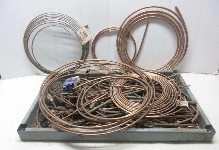 Misc. metal tubing automotive brake and gas lines, various sizes and ...