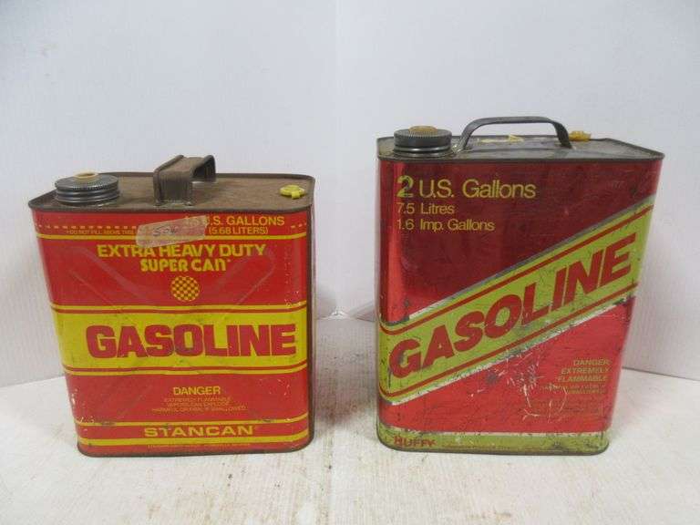 (2) Metal gas cans - Albrecht Auction Service