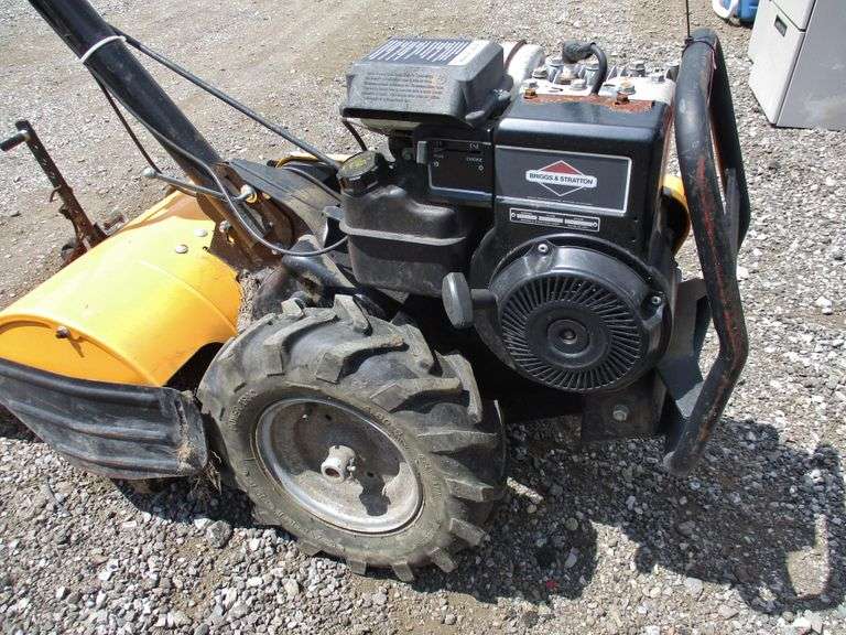 Poulan Pro rototiller setup for tilling between rows, extra blades for ...