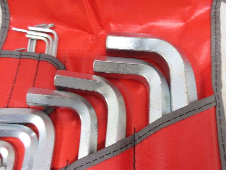 Snap-On allen 17-piece key set with bag, STD size, never used ...