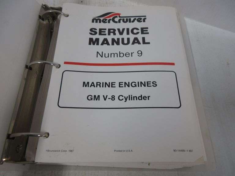 (2) Factory Mercury Marine Service Manuals, in very good condition; GM ...