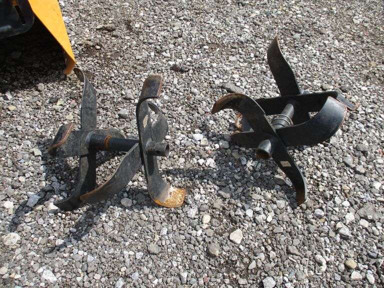 Poulan Pro rototiller setup for tilling between rows, extra blades for ...