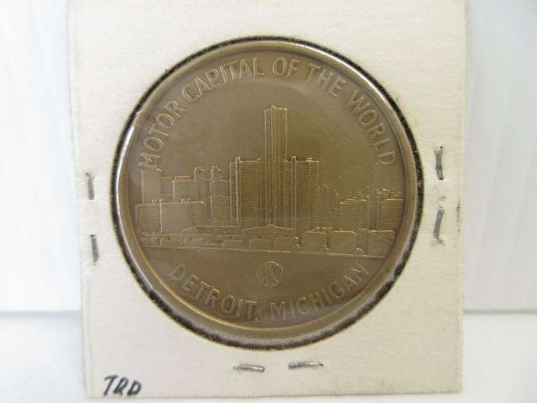 Motor Capital of the World, Detroit, Michigan, 1909 Model-T token ...