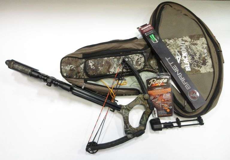 Barnett buck commander crossbow with new case, new arrows, new rage ...
