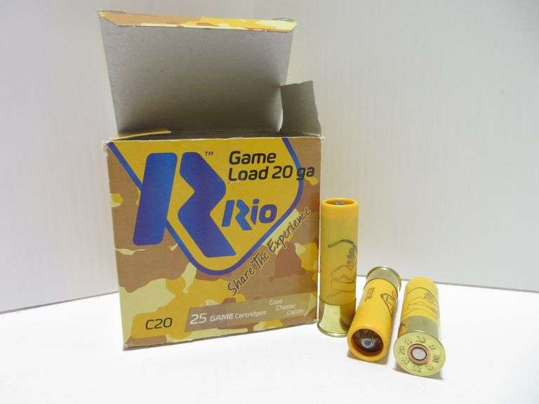 (25) 20-gauge 2 3/4" slugs, Rio Royal Star lead slugs with steel ...