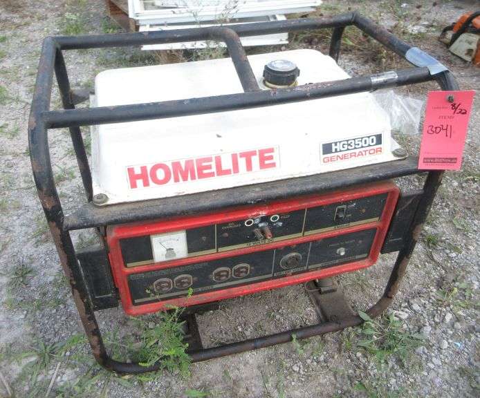 Homelite generator, 4- 120V outlets, 3,000 Watt, H63500 VT3623, new ...