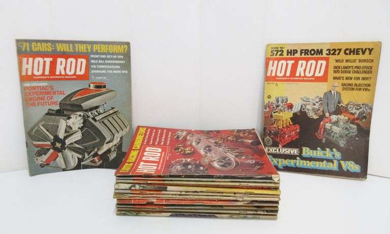 (16) Older hot rod magazines all 1968, 1969, and 1970, great photos ...