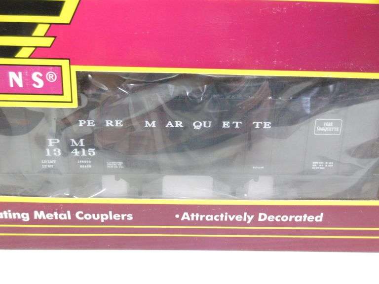 MTH O-Gauge Pere Marquette hopper with coal load, six-car set ...