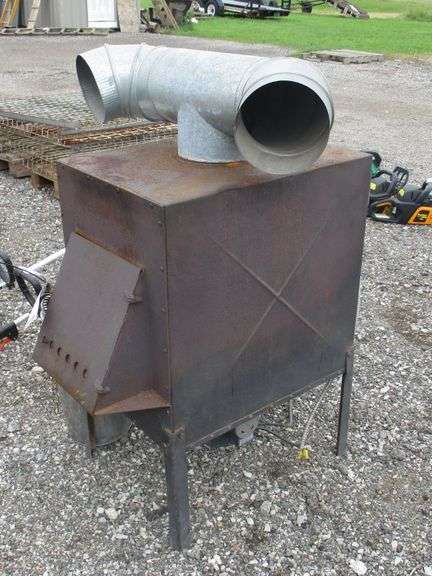 Johnson wood stove with newer blower motor, is able to heat 24x24 shed ...