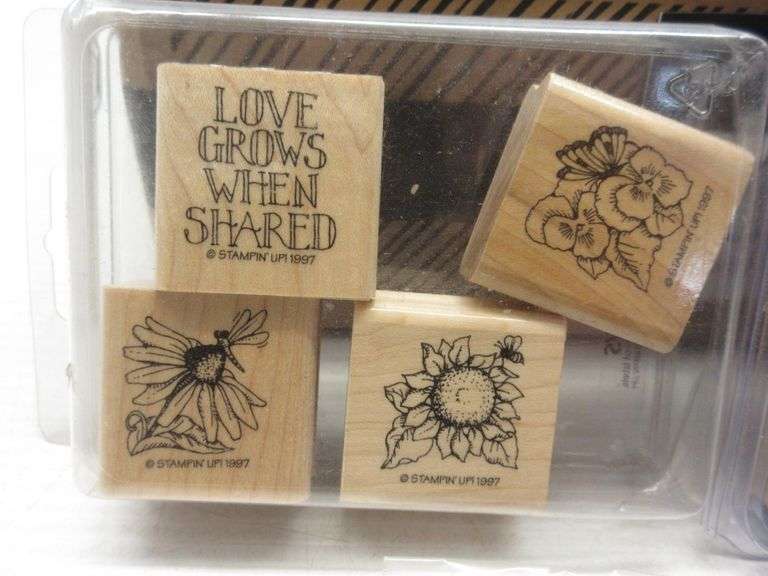 (5) Sets of Stampin' Up stamps; (2) Sets of Stampin' Up punches; (3 ...