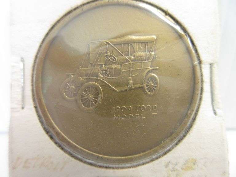 Motor Capital of the World, Detroit, Michigan, 1909 Model-T token ...