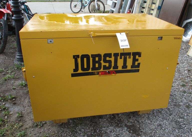 Jobsite, Tool box on casters, keys for locks, 46" x 30" x 30"H ...
