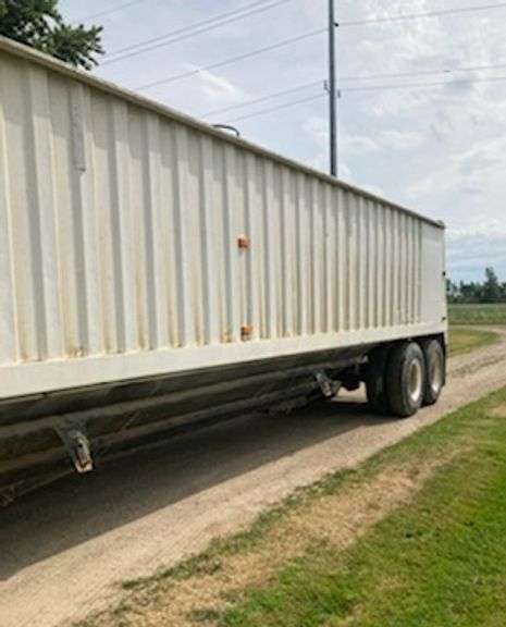 Hopper Bottom 40' Grain Trailer Holds 950 Bushels, Tires and Brakes ...