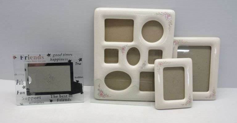 (3) Matching picture frames, includes: 10" x 13" Collage, 5" x 7", and ...