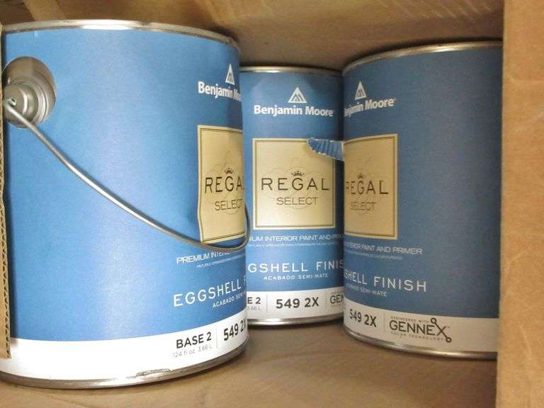 (4) Gallons of Benjamin Moore Regal Select paint from Northeastern ...