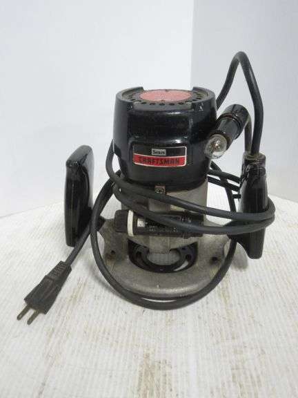 Sears-Craftsman router, model 315.17480, used, works - Albrecht Auction ...