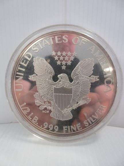 National Collector's Mint 1/2 lb. silver coin with certificate of ...