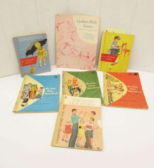 (3) 1964 Ginn basic readers and (3) Scott Foresman 1956 Bank Street ...