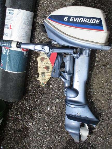 Evinrude 6HP, two-stroke outboard, runs good, shifter works, but has ...