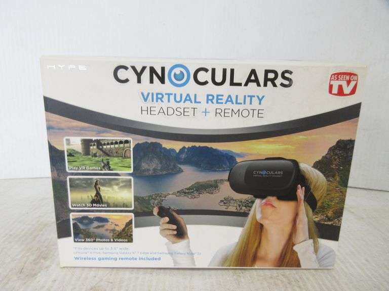 Cynoculars Virtual Reality Headset and Remote, never used - Albrecht ...