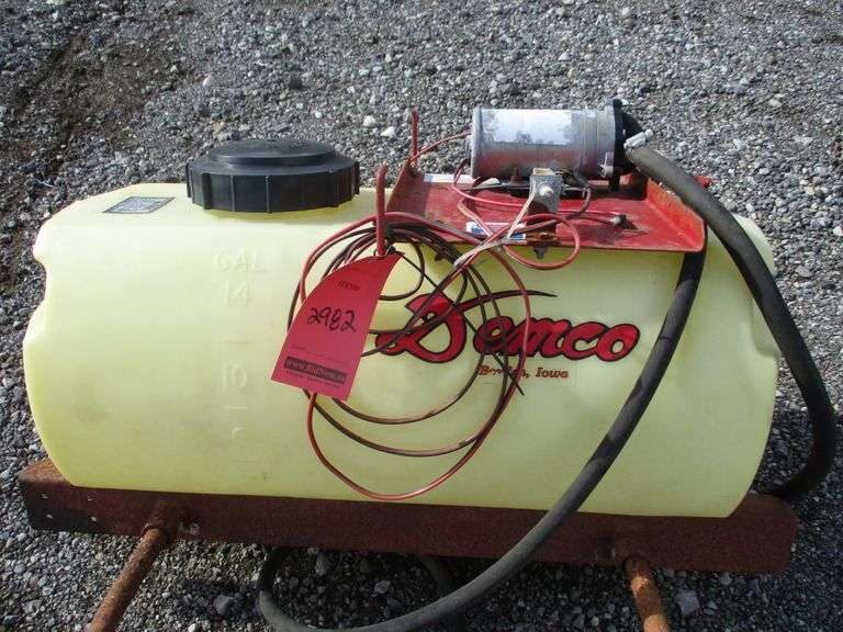 Herbicide spray tank with mount for a quad or ATV, made by Demco, 14 ...