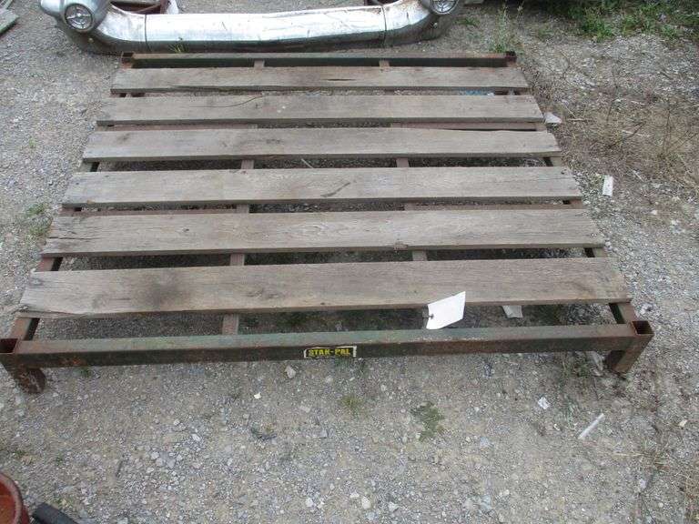 Stak-Pal, metal pallet, 60" x 54", used - Albrecht Auction Service