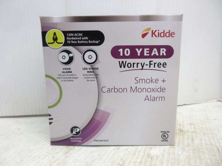 Kidde smoke and carbon monoxide alarm, Model No. P4010-ACSCO, NIB ...