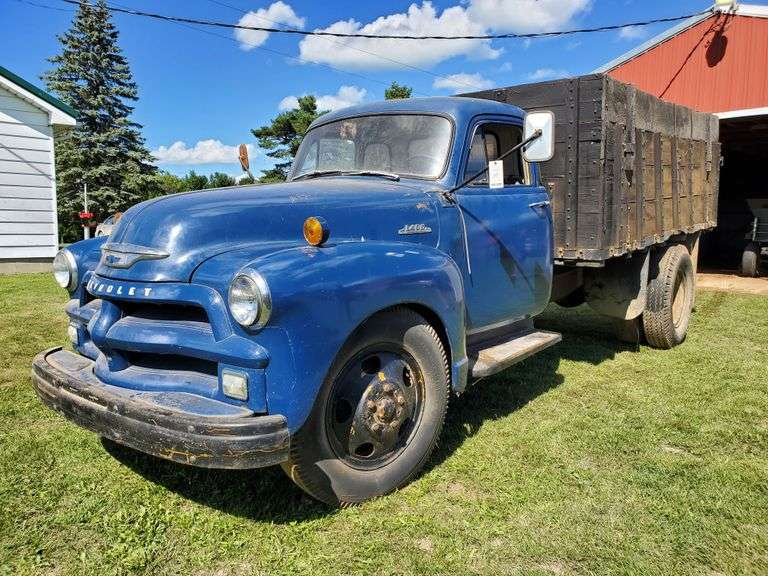 1954 Chevrolet 6400 Farm Truck with 12' Wood Box, Single-Axle with ...