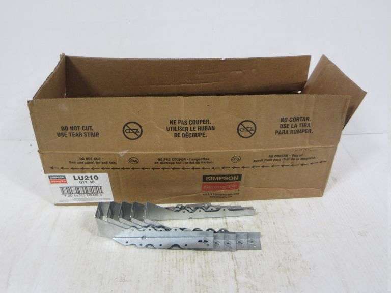 (50) Simpson strong LU210 tie joist hangers, 2" x 10", 2" x 12", or 2 ...