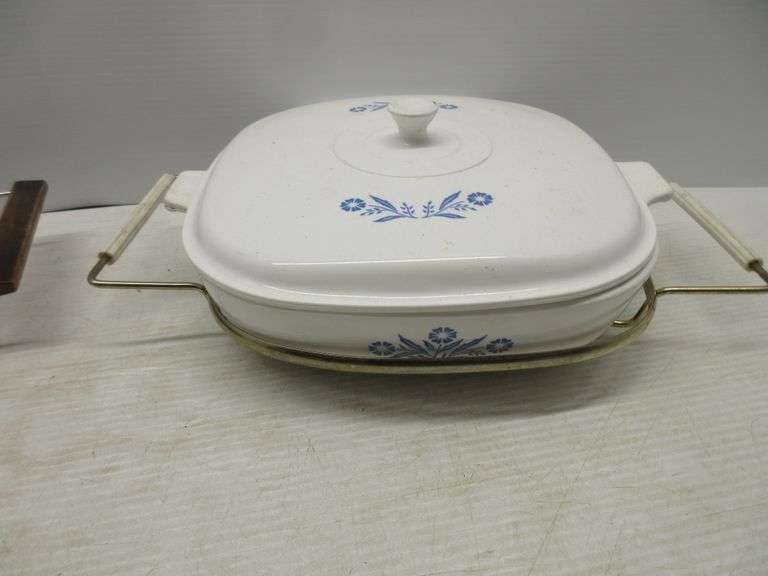Corningware "Blue Cornflower" dishes, include: P-19 Platter with ...