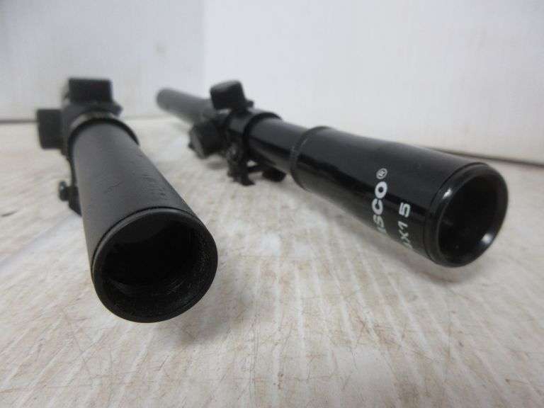(2) Tasco 4X15 Scopes, in good condition - Albrecht Auction Service