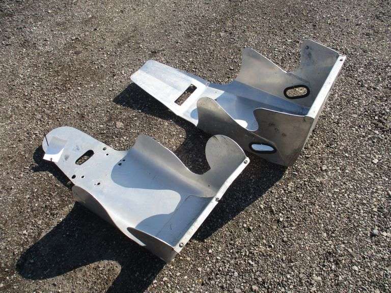 (2) Aluminum race car seats, Howe- 39" x 20", Ultra-shield- 17"W x 35"H ...