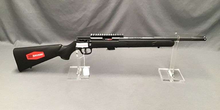 Savage Mk. II Bolt Action Target Rifle, .22 LR, Threaded Bull Barrel ...
