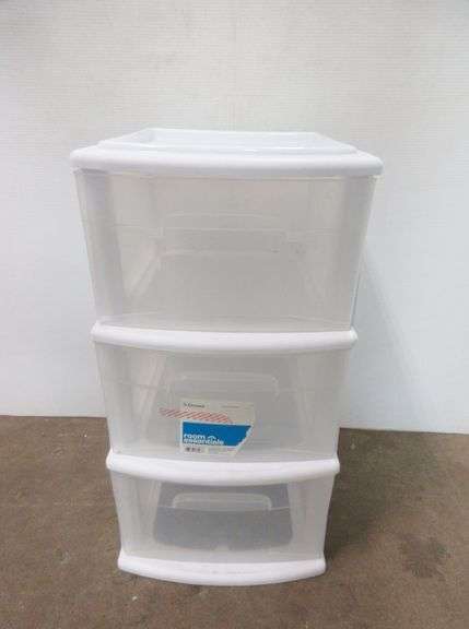 Room Essentials, 3-Drawer storage dresser, 12 1/2"W x 14 1/2"D x 25 1/2 ...