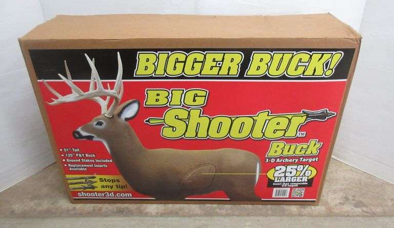 Bigger Buck Big Shooter 3D archery target, 51"H, stops any arrow tips ...