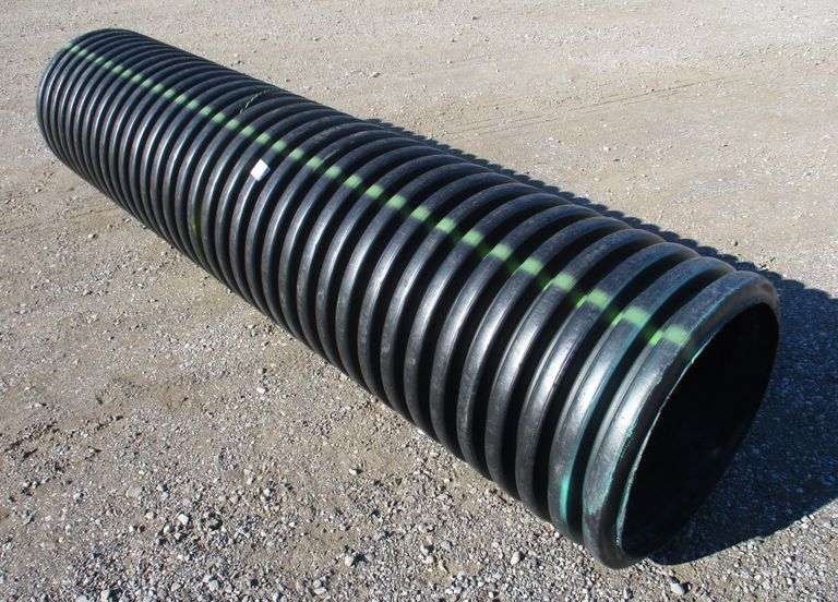 Dual wall culvert, 18" x 90", like new - Albrecht Auction Service