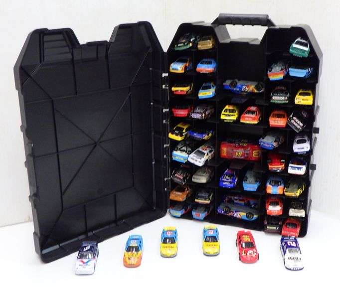 NASCAR, race car collection, with hotwheels case and (50) cars ...