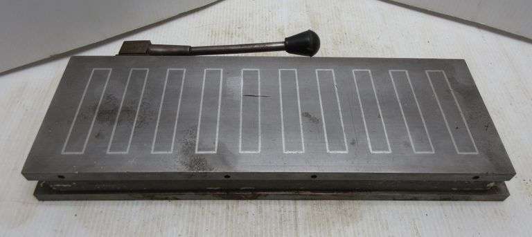 Permanent magnetic chuck for surface grinder, 18" x 6", works ...