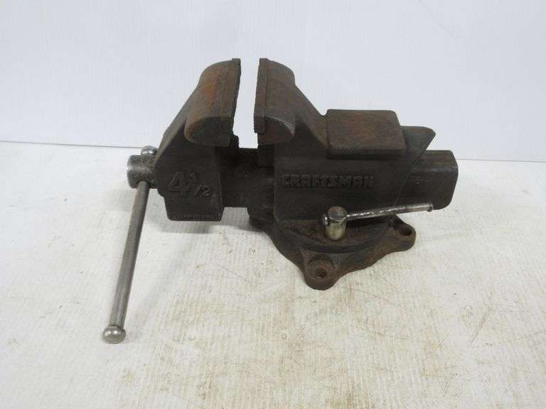Older Craftsman black machinist bench vise, 506.51940, 4 1/2"W jaws ...