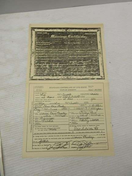 Framed photo of a live Elvis performance; The Elvis collection "Don't ...