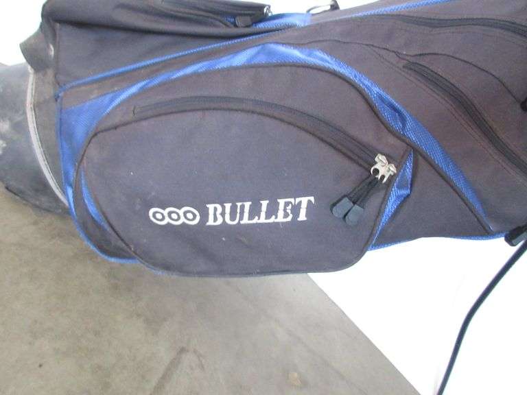 Bullet golf clubs with bag, strap, and cover for bag, clubs include ...