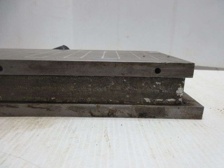 Permanent magnetic chuck for surface grinder, 18" x 6", works ...