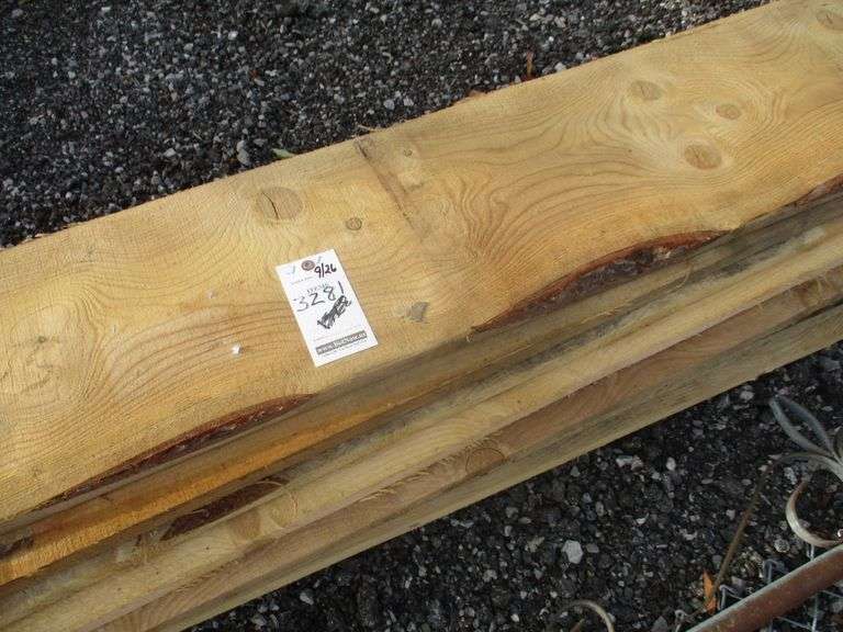 Various rough sawn pine lumber, 6" to 12"W x 11'L, approx. 150 sq. ft ...