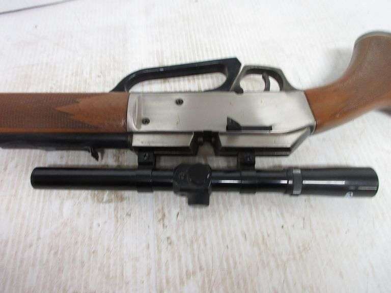 Daisy 881 powerline air rifle, gamo 4x15 scope, 37"L, used, works ...