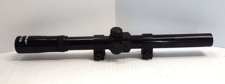 Tasco 4x15 rifle scope, 10 1/2"L, new - Albrecht Auction Service