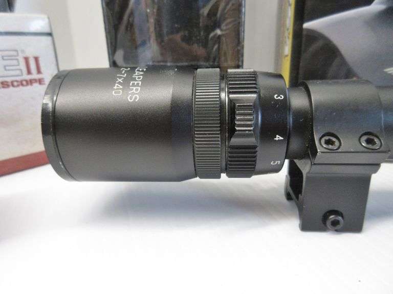 (4) Rifle scopes, include: 1- BSA red dot with a new battery, works ...